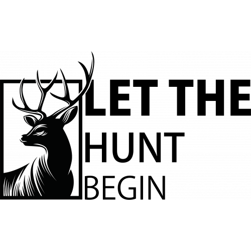 Let the hunt begin - fekete - vásárlás az Inci ajándékgyár webshopban