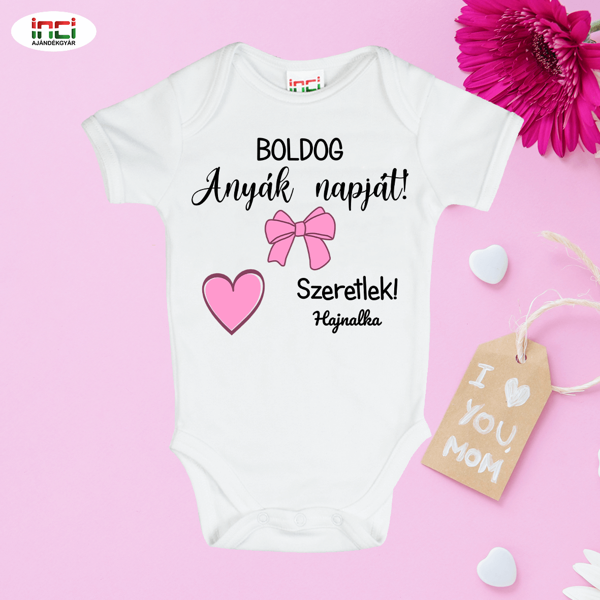 Baby body Anyák napi mintával - 11 - vásárlás az Inci ajándékgyár ...