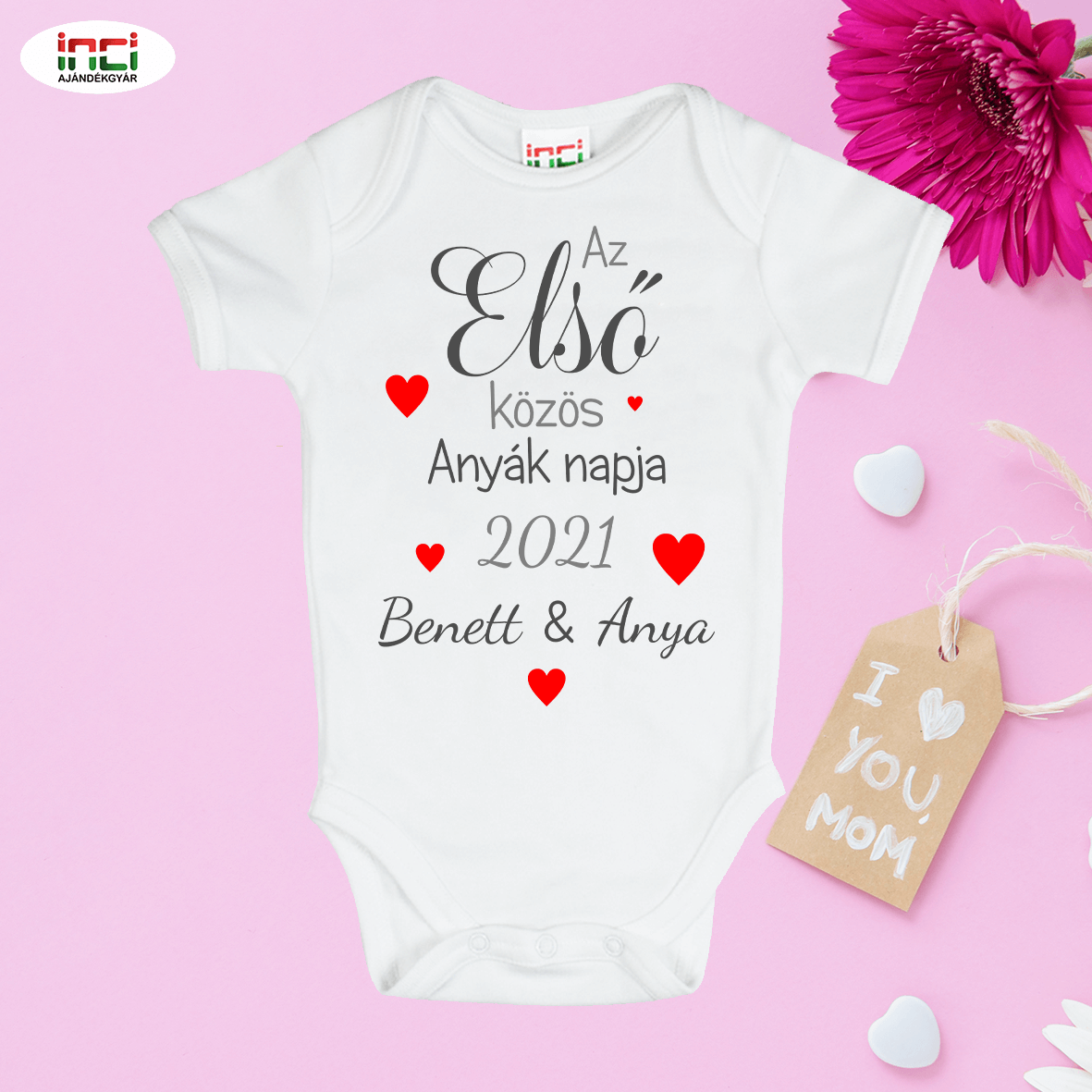 Baby body Anyák napi mintával - 10 - vásárlás az Inci ajándékgyár ...