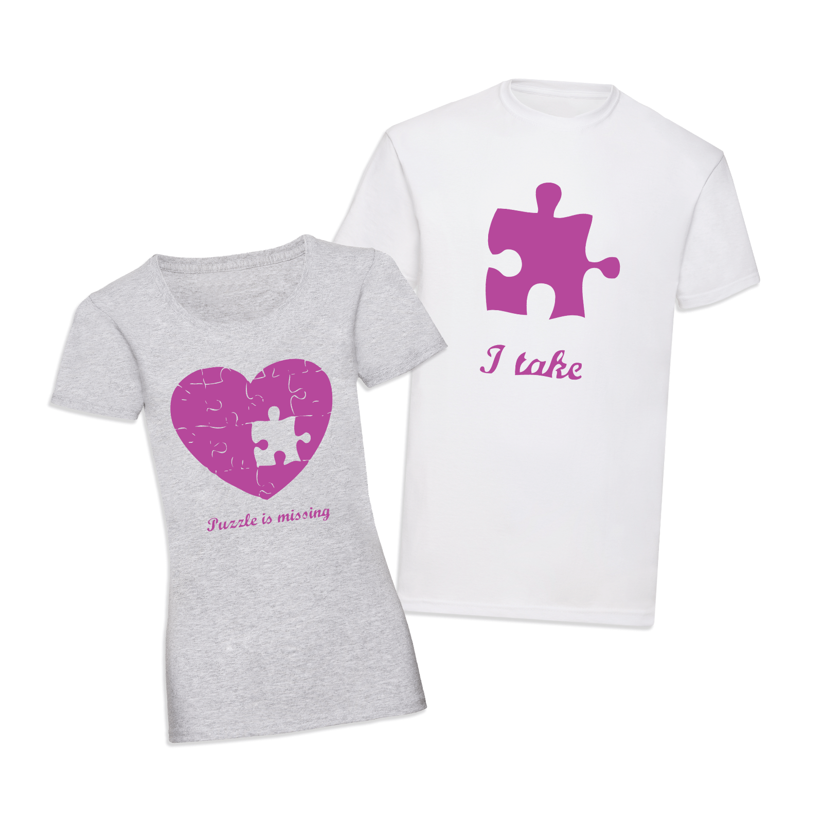 Páros mintás póló Puzzle - vásárlás az Inci ajándékgyár webshopban